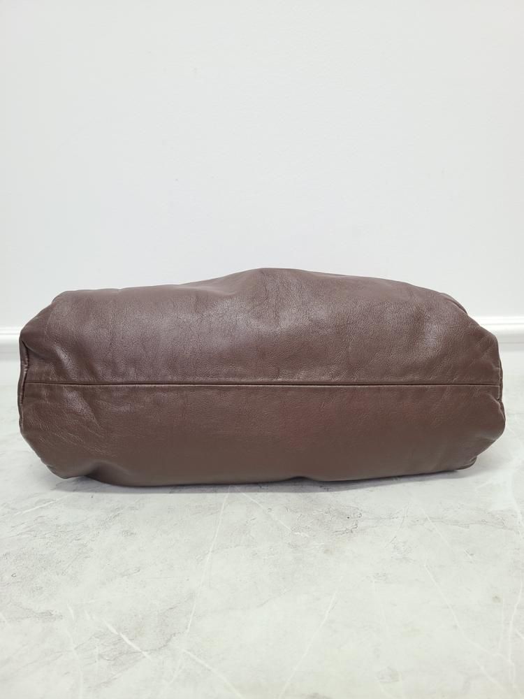 Bottega Veneta Bark Brown Leather Shirred Hobo Shoulder Bag Bottega Veneta Bark Brown Leather Shirred Hobo Shoulder Bag