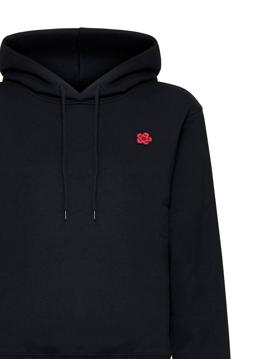 Kenzo Kenzo Logo Embroidered Drawstring Hoodie