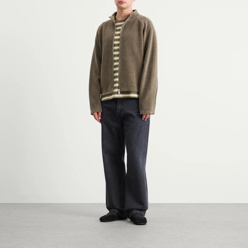 오라리(Auralee) | 오라리 남성 Auralee Gradient Stripe Jersey Tee Fade Brown ...