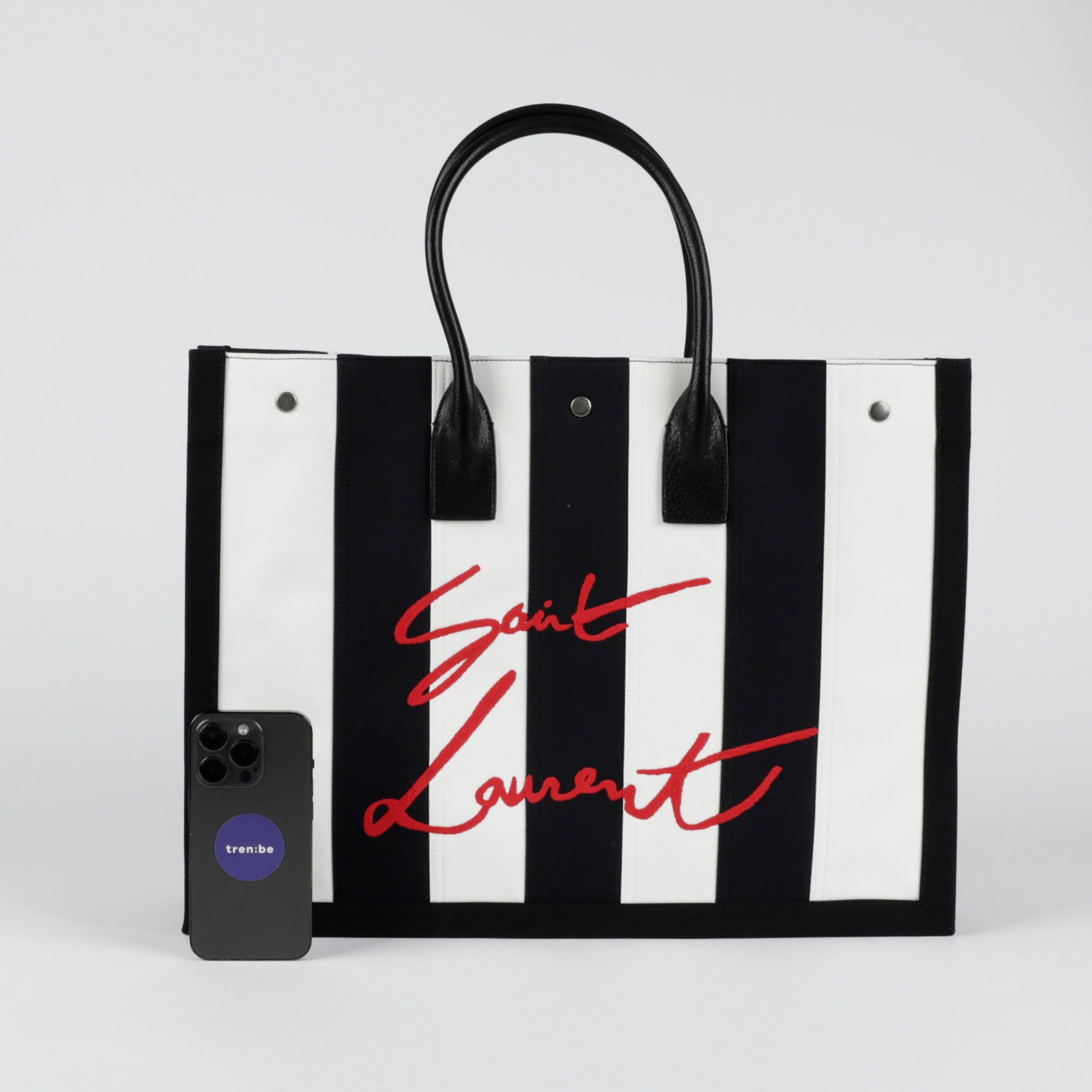 Saint Laurent 557086 Stripe Shopper Tote Bag 125256951 | eBay Saint Laurent 557086 Stripe Shopper Tote Bag 125256951 | eBay