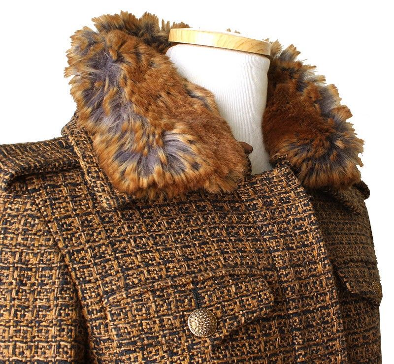 CHANEL Faux Fur Tweed Coat 55 27162548 | eBay CHANEL Faux Fur Tweed Coat 55 27162548 | eBay
