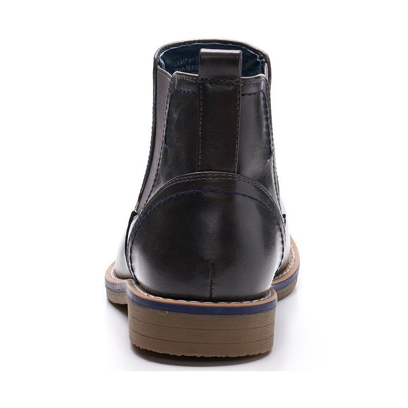 Alpine Swiss Men s Owen Chelsea Boots Pull Up Ankle Boot Genuine Leather Lined 17229501 Gray